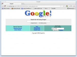 Google, Yahoo, and Facebook’s First Website | Juixe Techknow